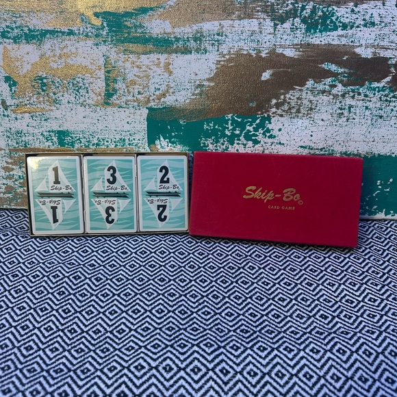 Skip-Bo Co. | Games | Vintage 967 Skip Bo Card Game Hazel Bowman Red ...